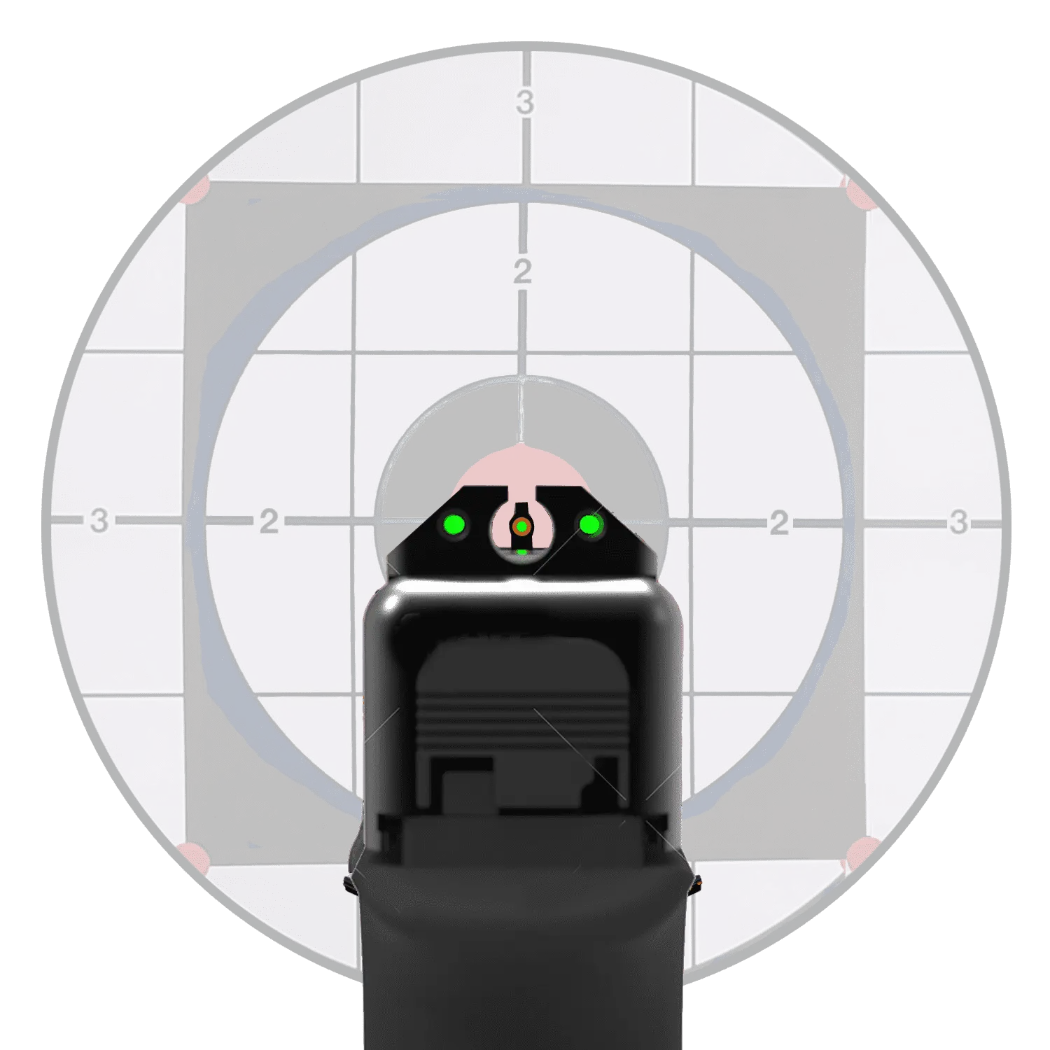 Sight Picture Geometry: Dual Picture vs Iron Sights